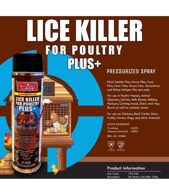 DOKTOR DOOM - Insecticide contre les Poux de Volaille - Paddock Animal