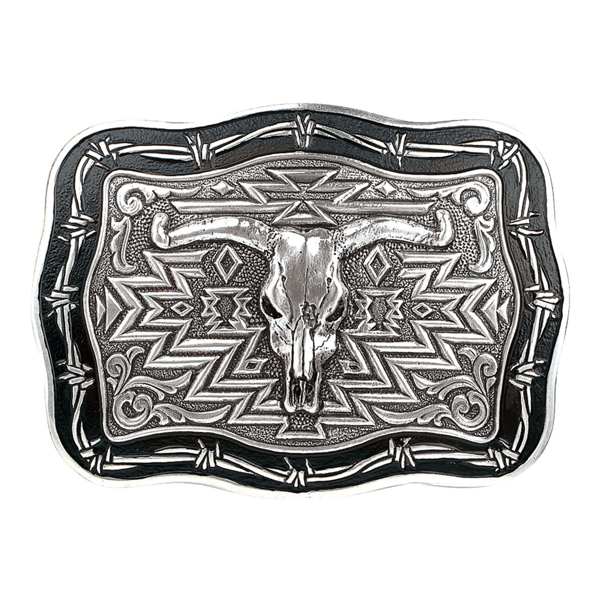 M&F WESTERN - Belt Buckle Crumrine Western Longhorn Bull Skull ...