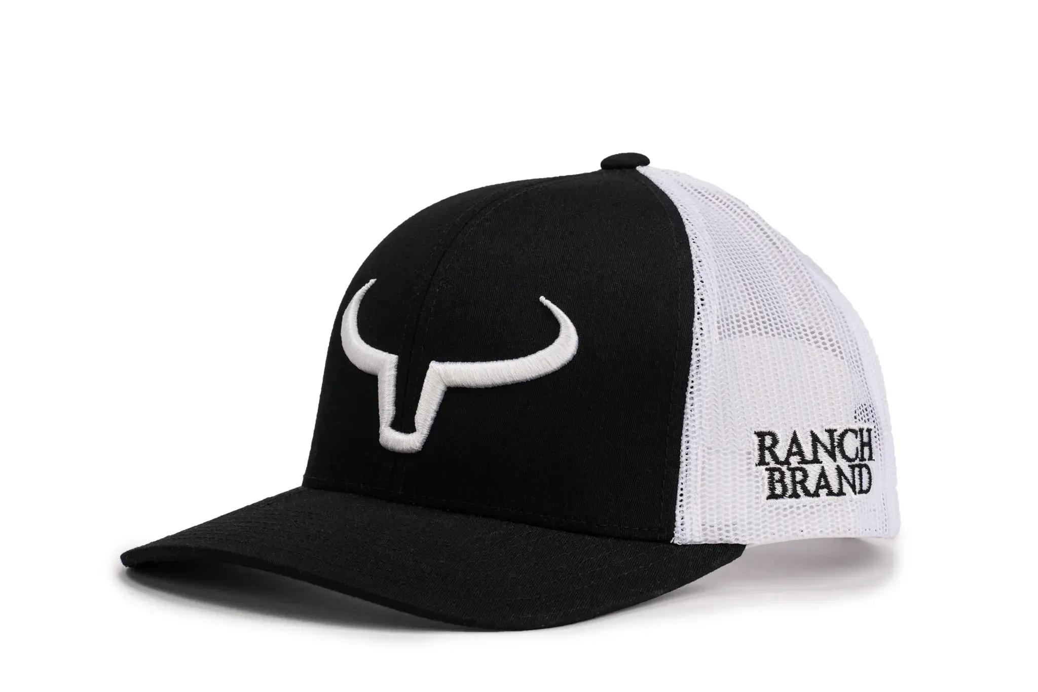 RANCH BRAND - Rancher Cap Black & White Mesh - Paddock Animal & Co