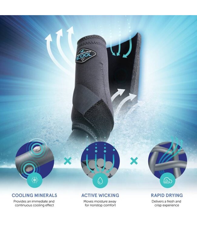 PROFESSIONAL'S CHOICE - Guêtres 2XCool SMB Navy - Paddock Animal