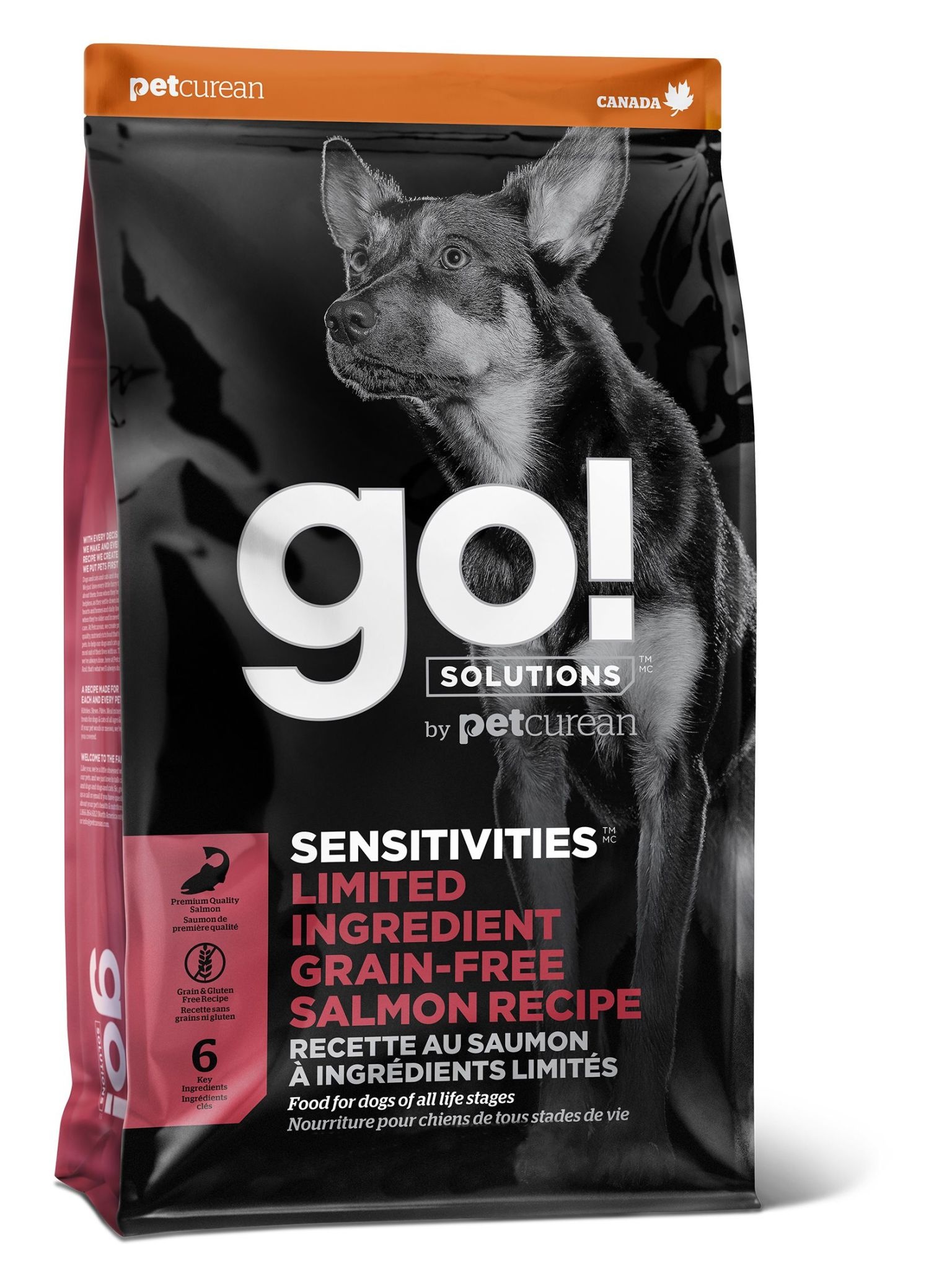 PETCUREAN - GO! Ingrédients Limités Sans Grains au Saumon - Paddock Animal