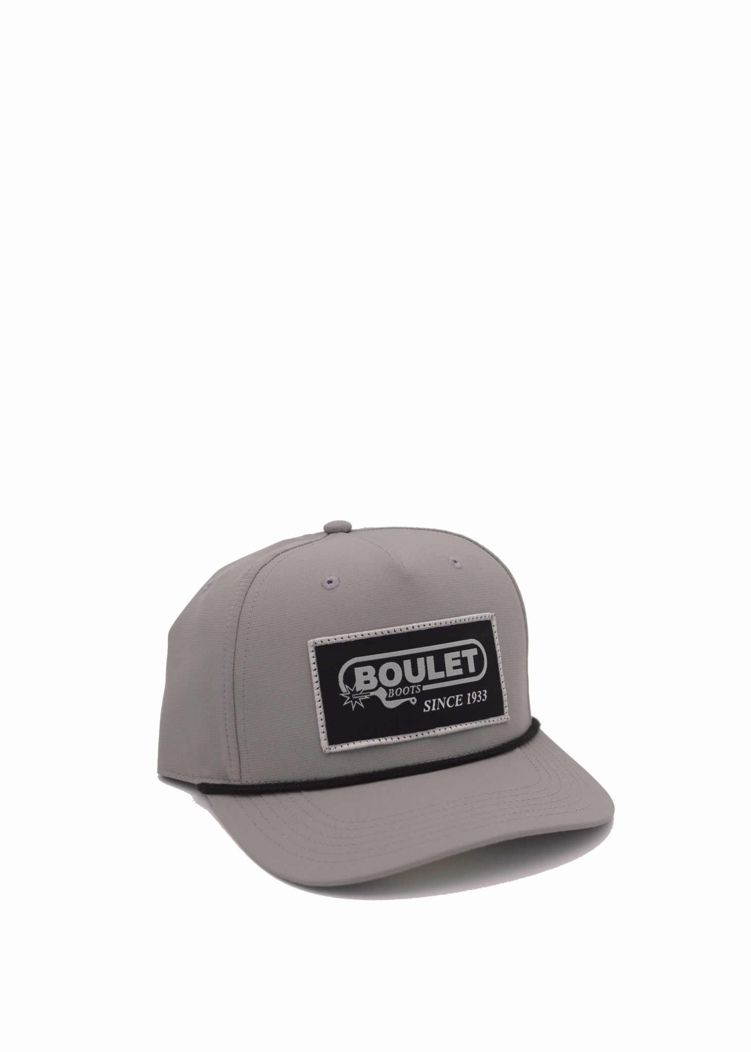 BOULET - All Around Fabric Black Logo Patch Trucker Cap - Paddock ...