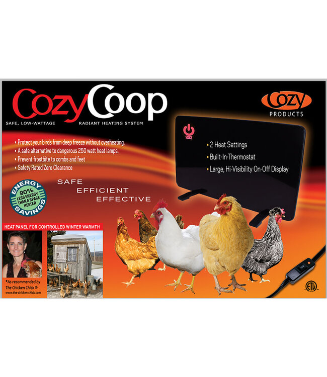 COZY PRODUCTS - Cozy coop Heating panel for chicken coop - Paddock ...