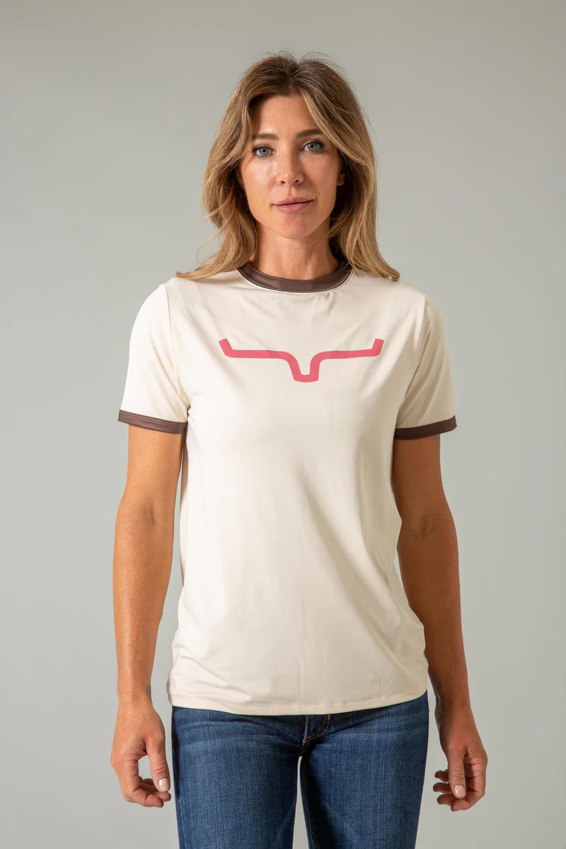 KIMES RANCH - Steadfast Ringer Natural Tee Shirt - Paddock Animal & Co