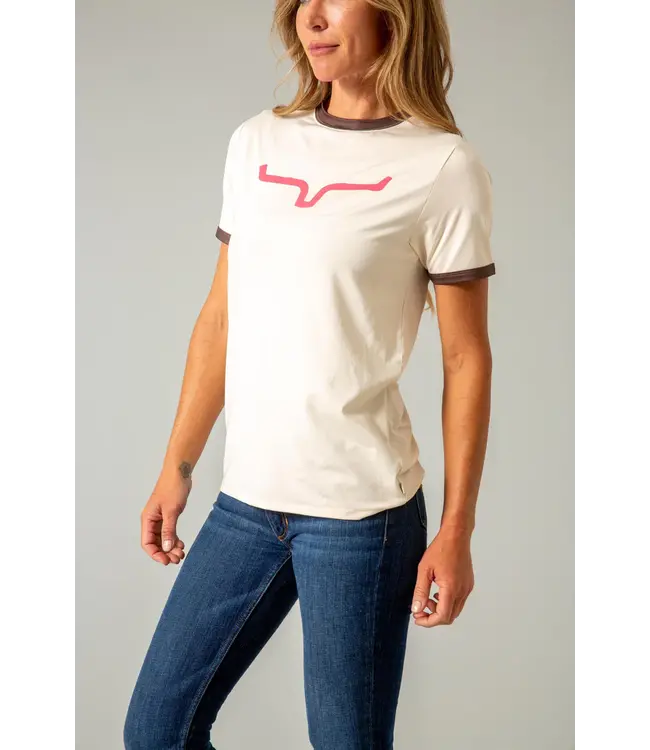 KIMES RANCH - Steadfast Ringer Natural Tee Shirt - Paddock Animal & Co