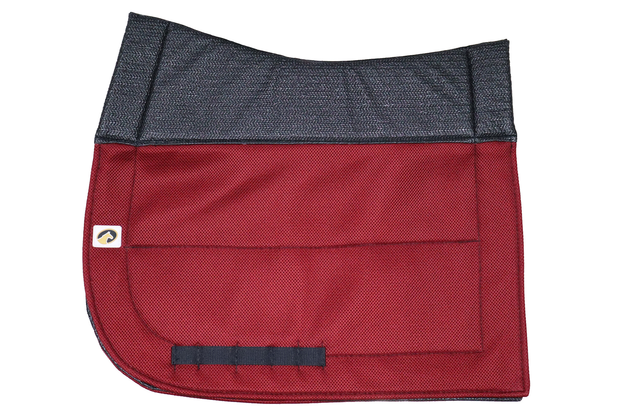 ECOGOLD - Burgundy Secure Dressage Saddle Pad - Paddock Animal & Co