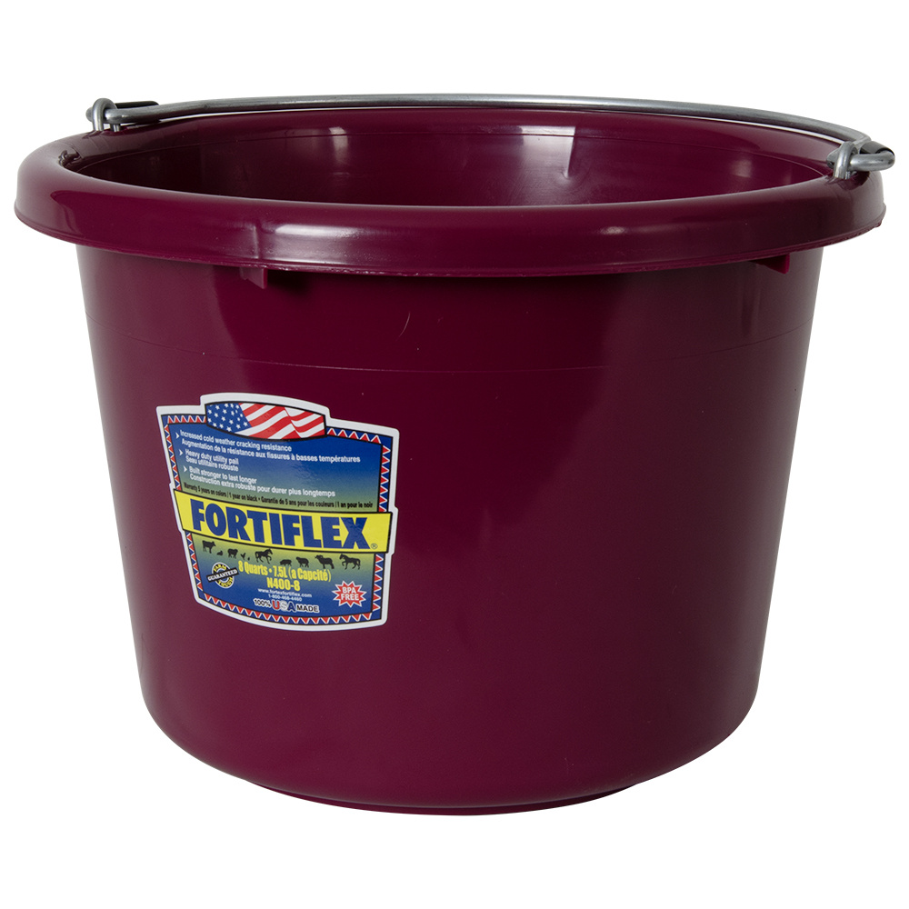 FORTIFLEX - Round bucket 8 QT - Paddock Animal & Co
