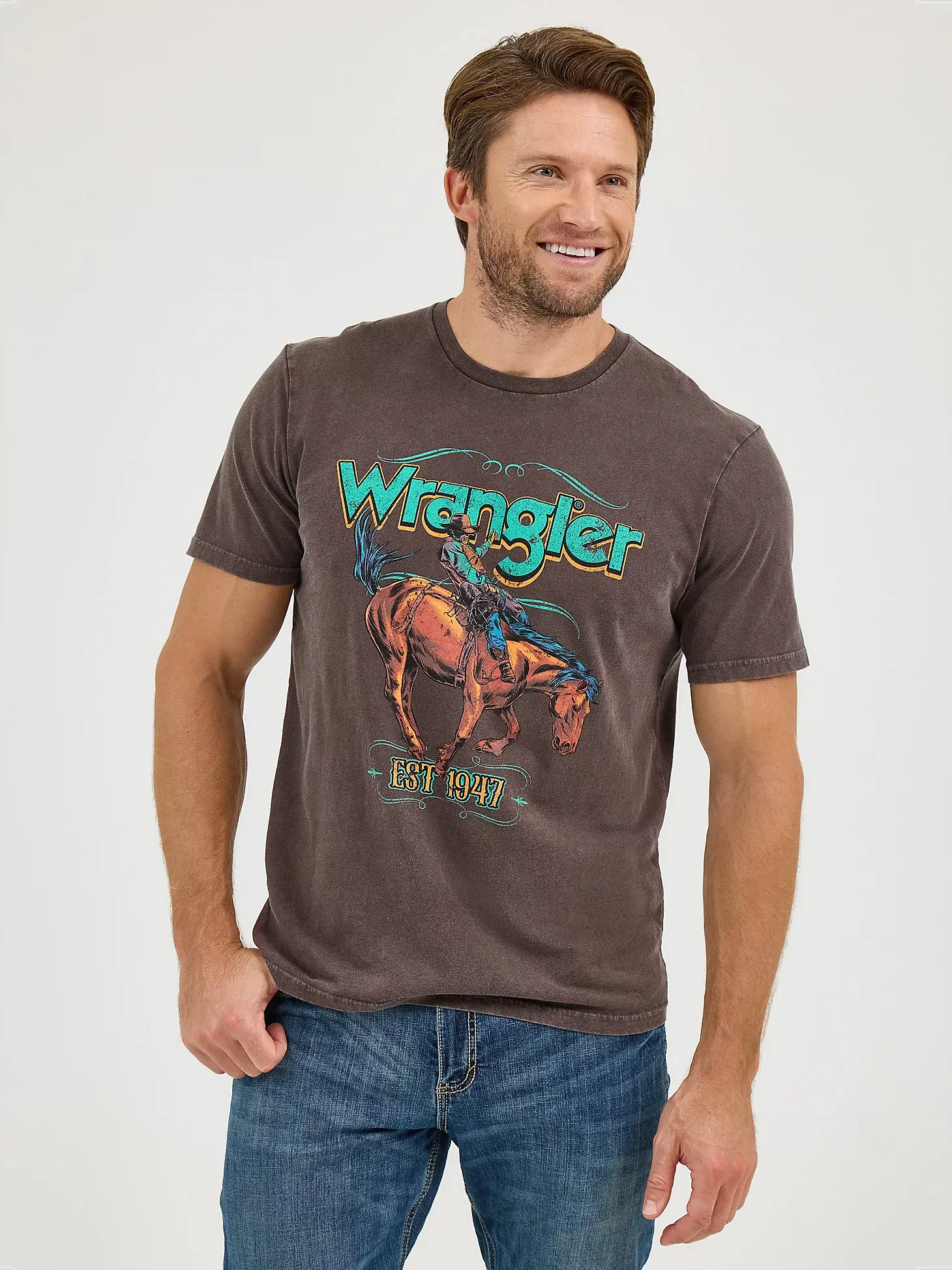 WRANGLER - Bucking Horse Graphic T-Shirt - Paddock Animal & Co