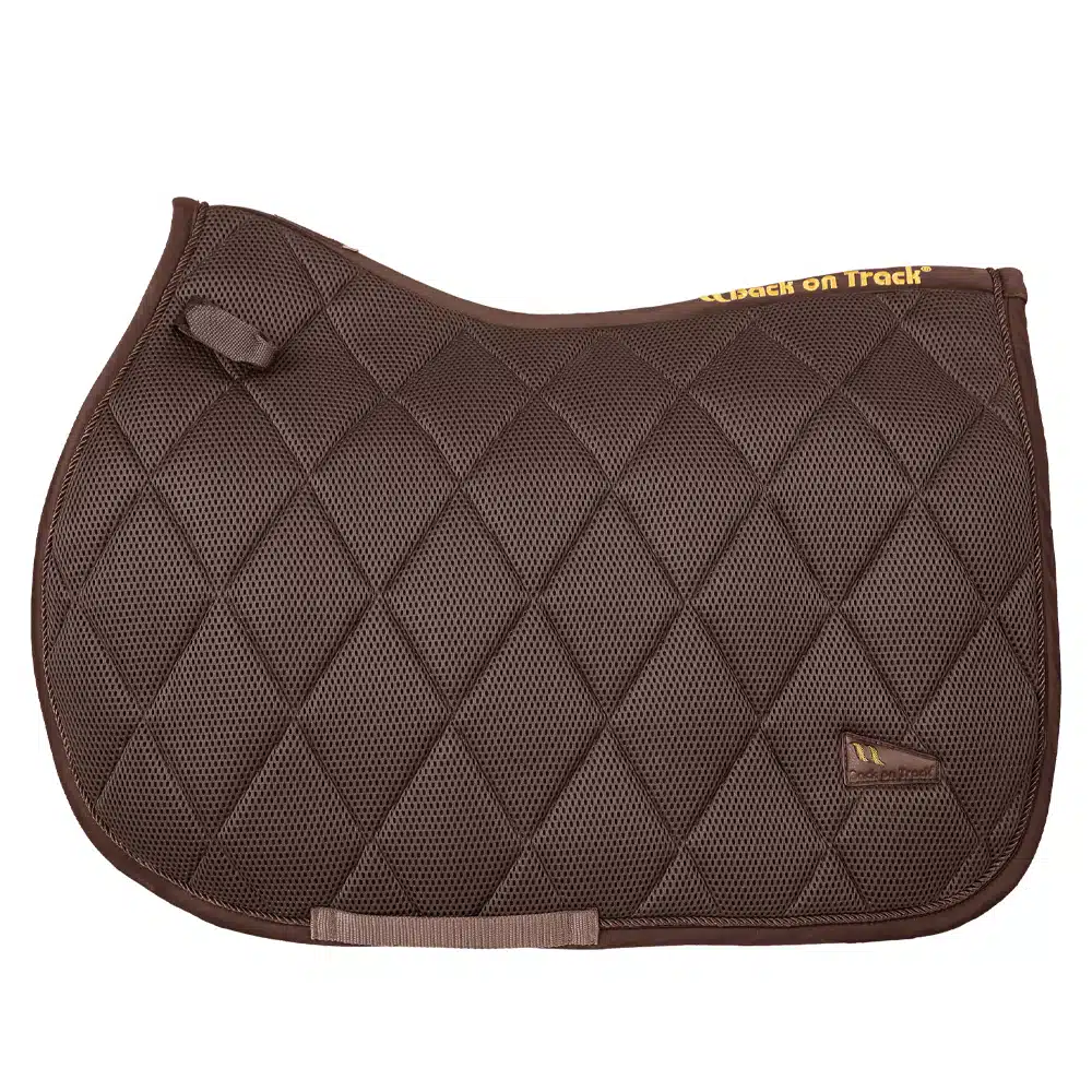 BACK ON TRACK - Brown AirFlow Saddle Pad - Paddock Animal & Co