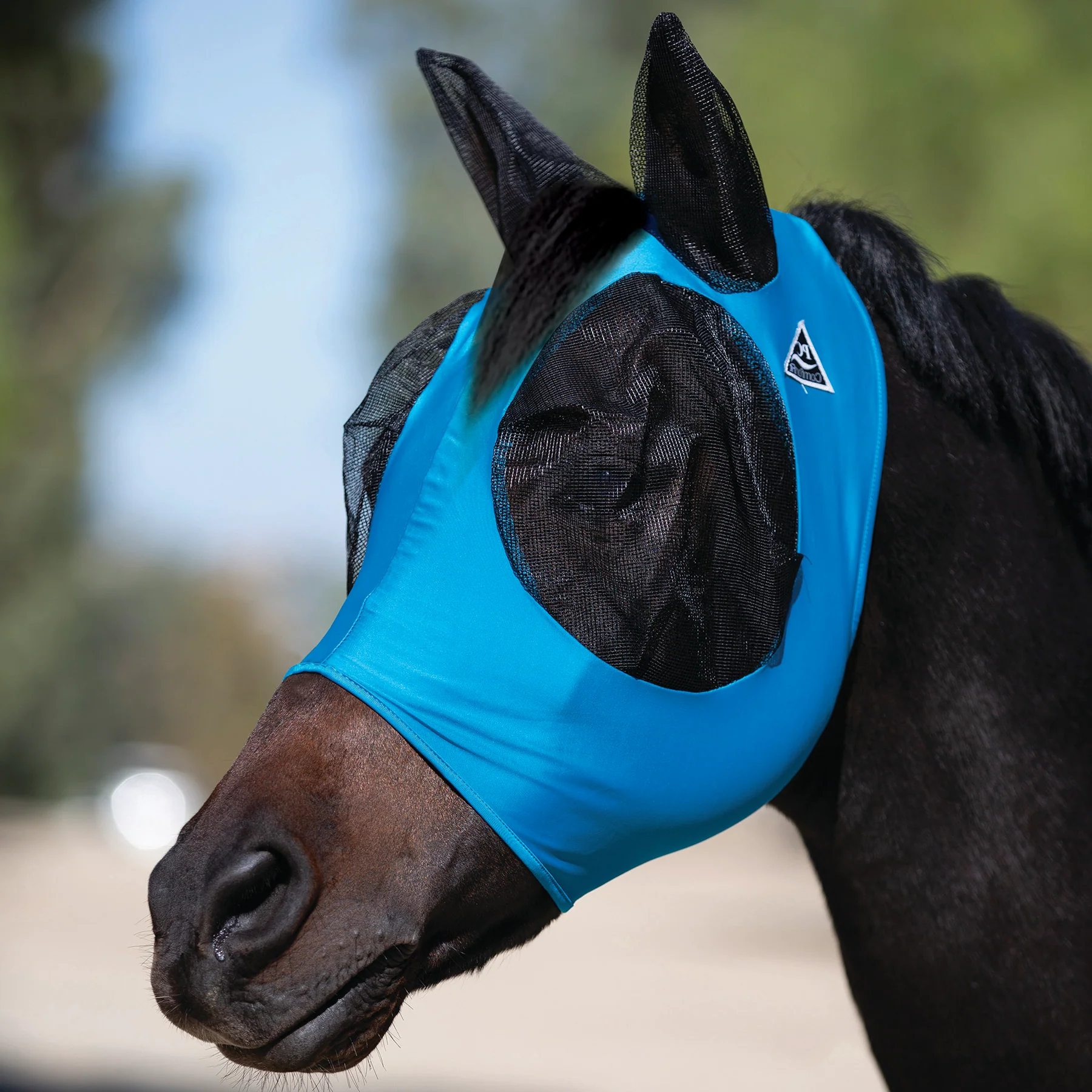 PROFESSIONAL'S CHOICE - Fly Mask Comfort Fit Bleu Pacifique - Paddock ...