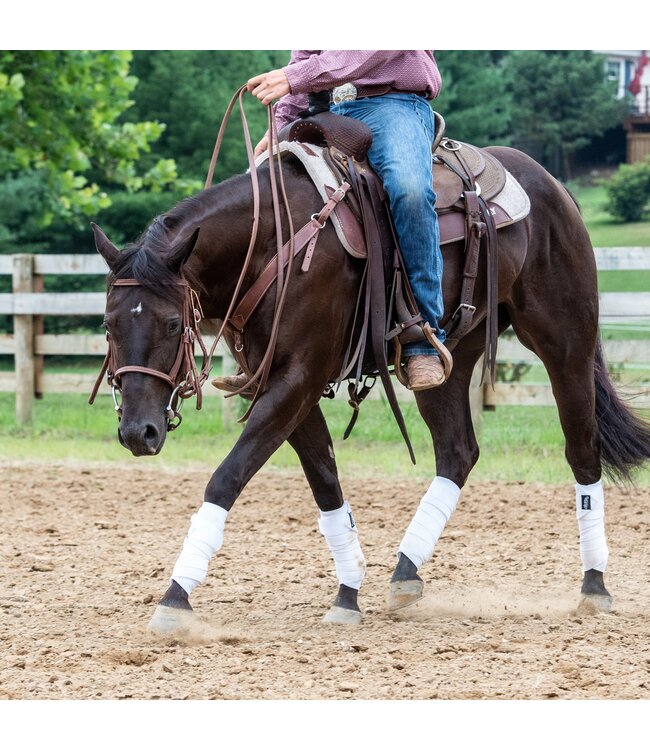 WEAVER - Bandages Polo Leg Wraps 240g Blanc - Paddock Animal