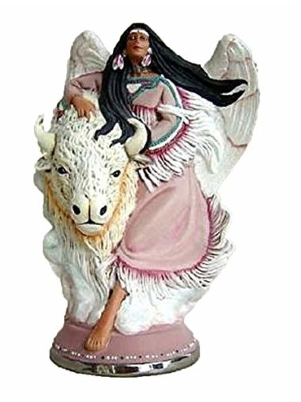 Native Angel with Buffalo 11" Ceramic Bisque Ready to Paint