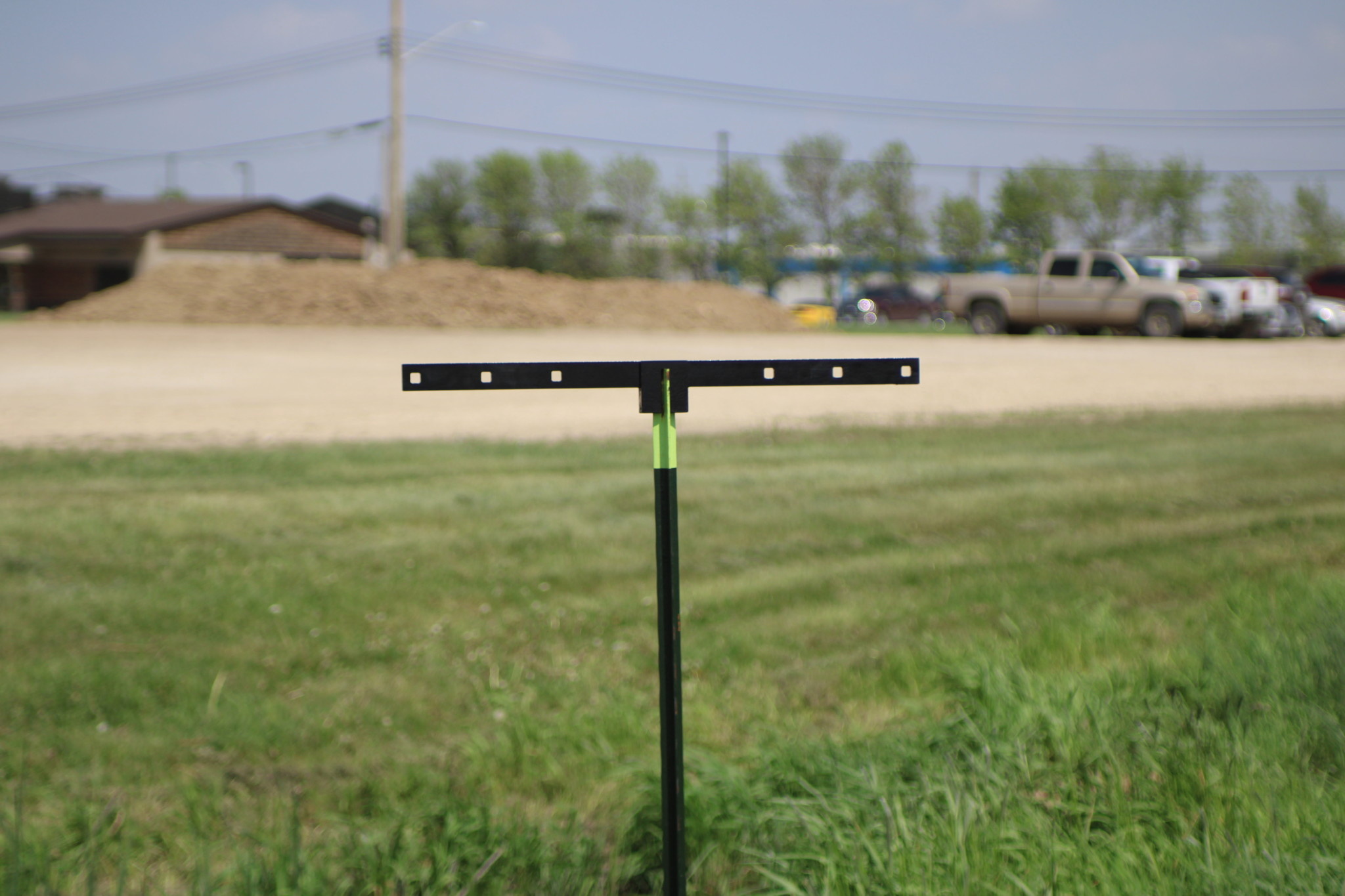 ENGAGE PRECISION AR500 STEEL T POST DOUBLE HANGER, 3/8", 30", BLACK ...