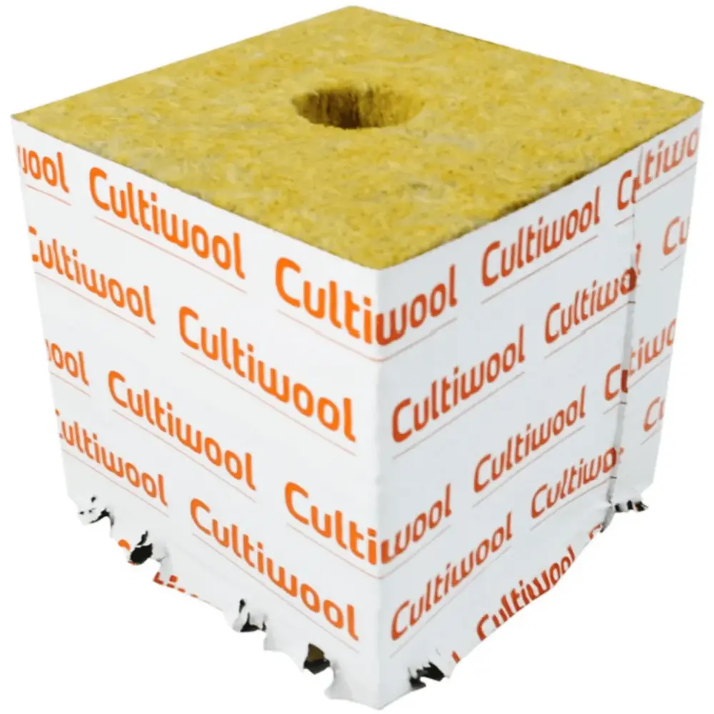 Cultiwool 6” x 6” x 6” rock wool blocks - Home Grown Supplies
