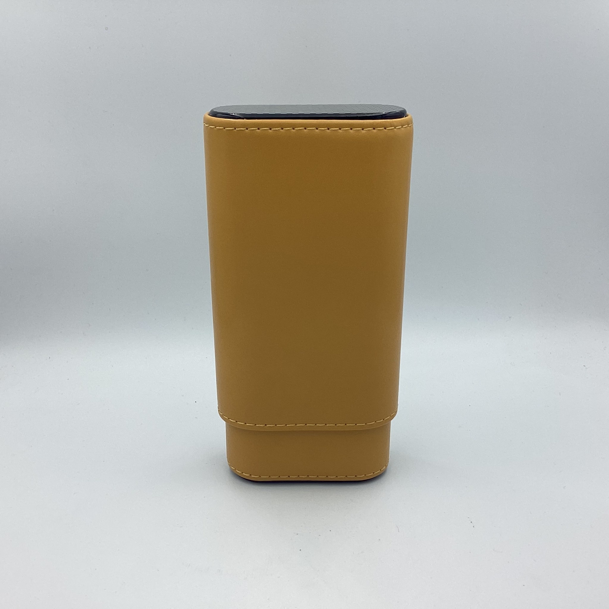 Just Cigars Cedar Lined Yellow Cigar Case - Walper Tobacco