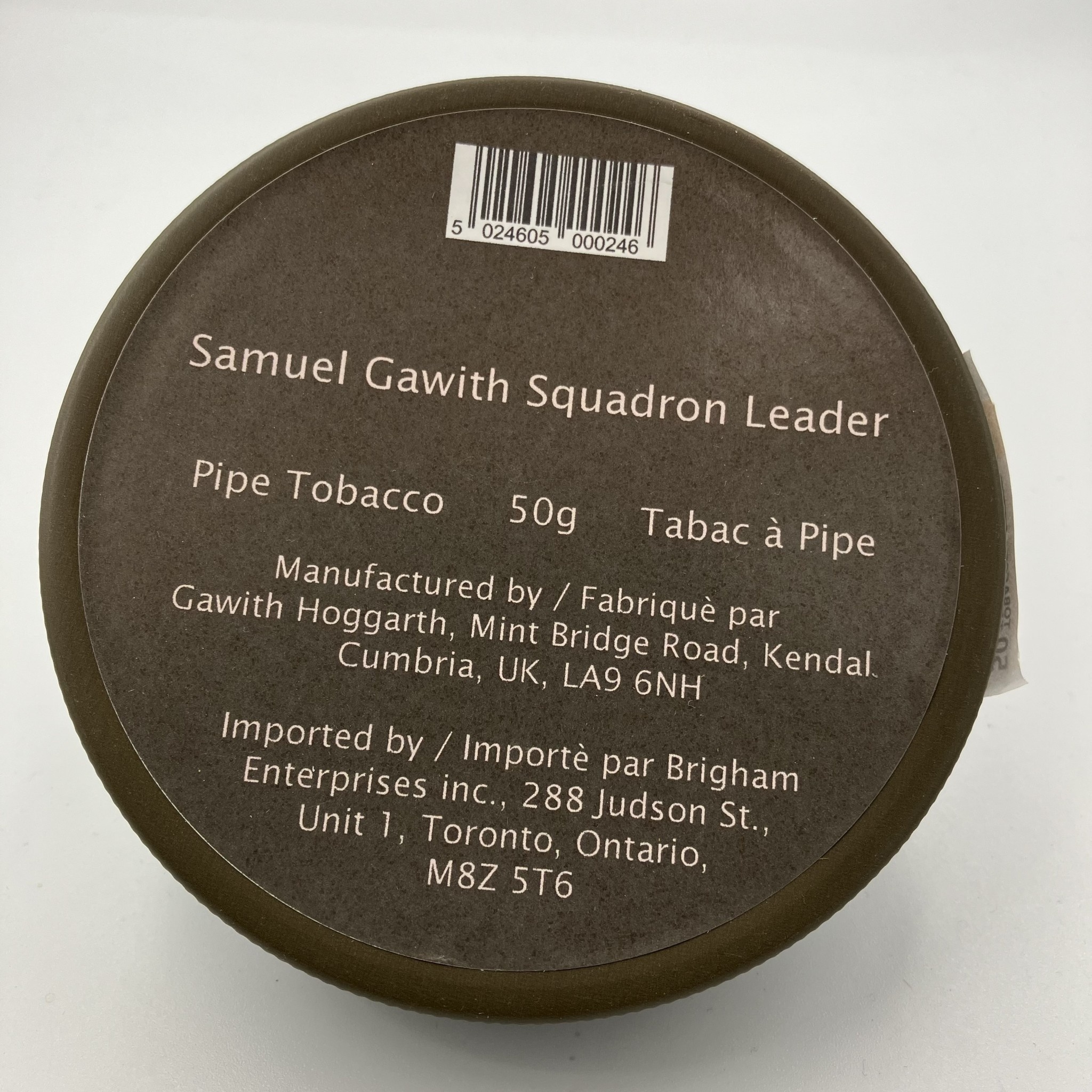 Samuel Gawith Samuel Gawith Squadron Leader - Walper Tobacco