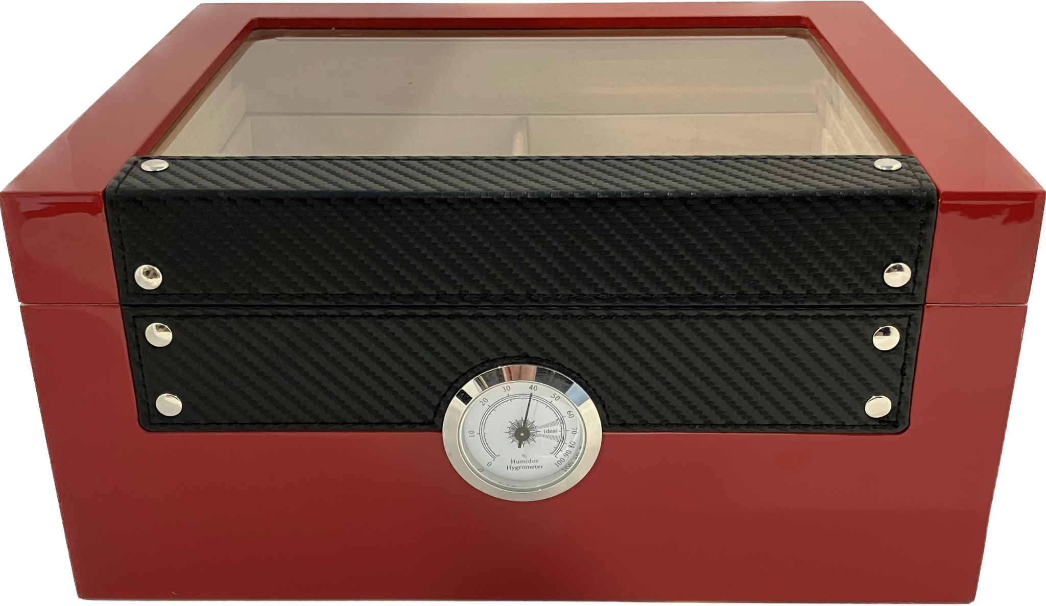 Just Cigars Button Humidor Red - Walper Tobacco