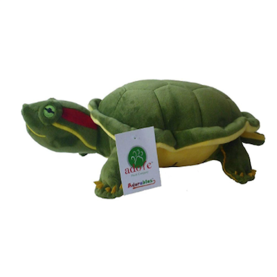 Shelly the Red Eared Slider Turtle Stuffed Toy Plushie 16" - Rick's Pet ...