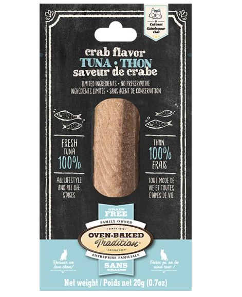 Oven-Baked Tradition Tuna And Crab Flavour Fillet Treats Cat 20g - Rick ...
