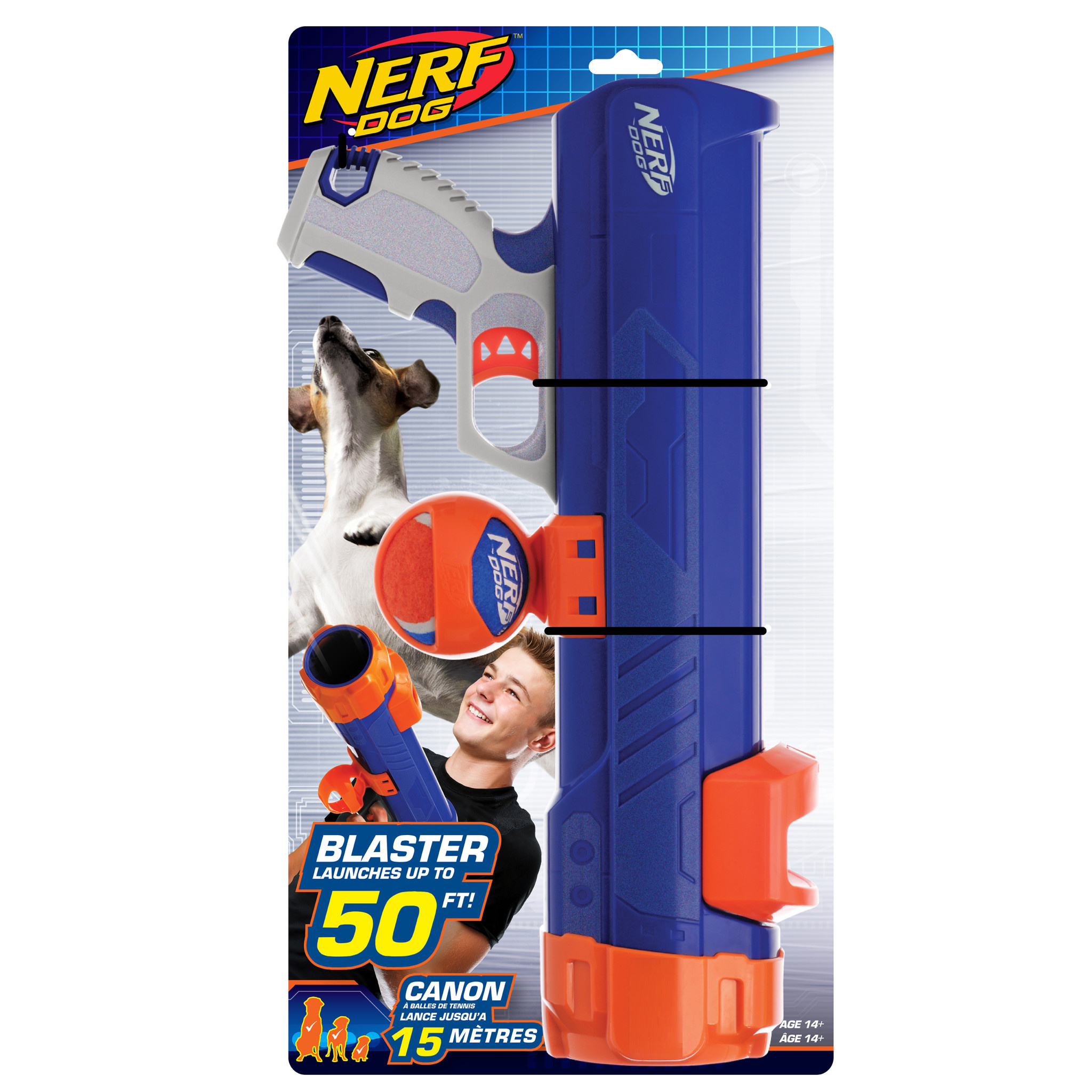 Nerf Dog Tennis Ball Blaster - 40.64 cm (16 in) - Rick's Pet Stores Inc.