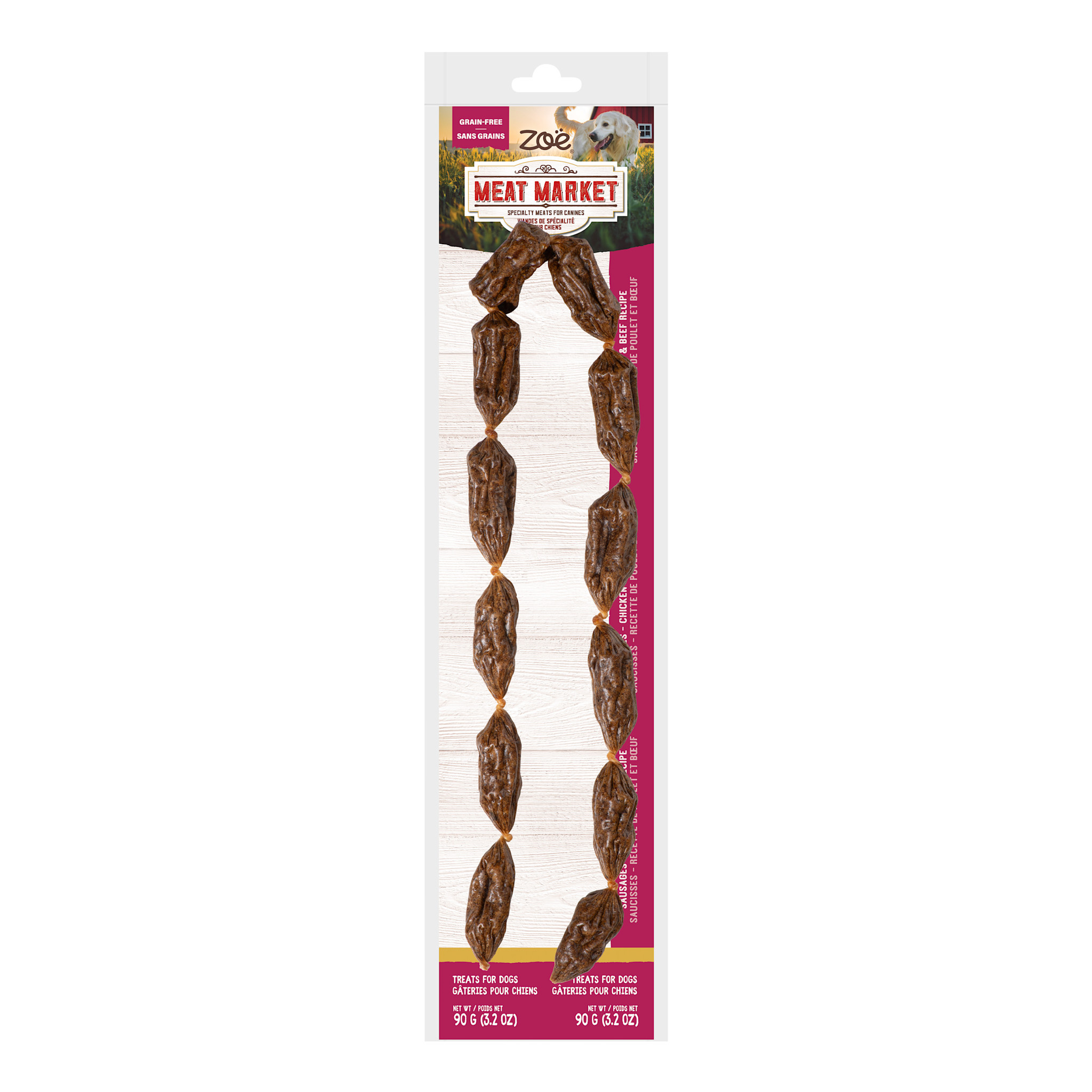 Zoë Meat Market Sausages - Chicken & Beef Recipe - 90 g - Rick's Pet ...