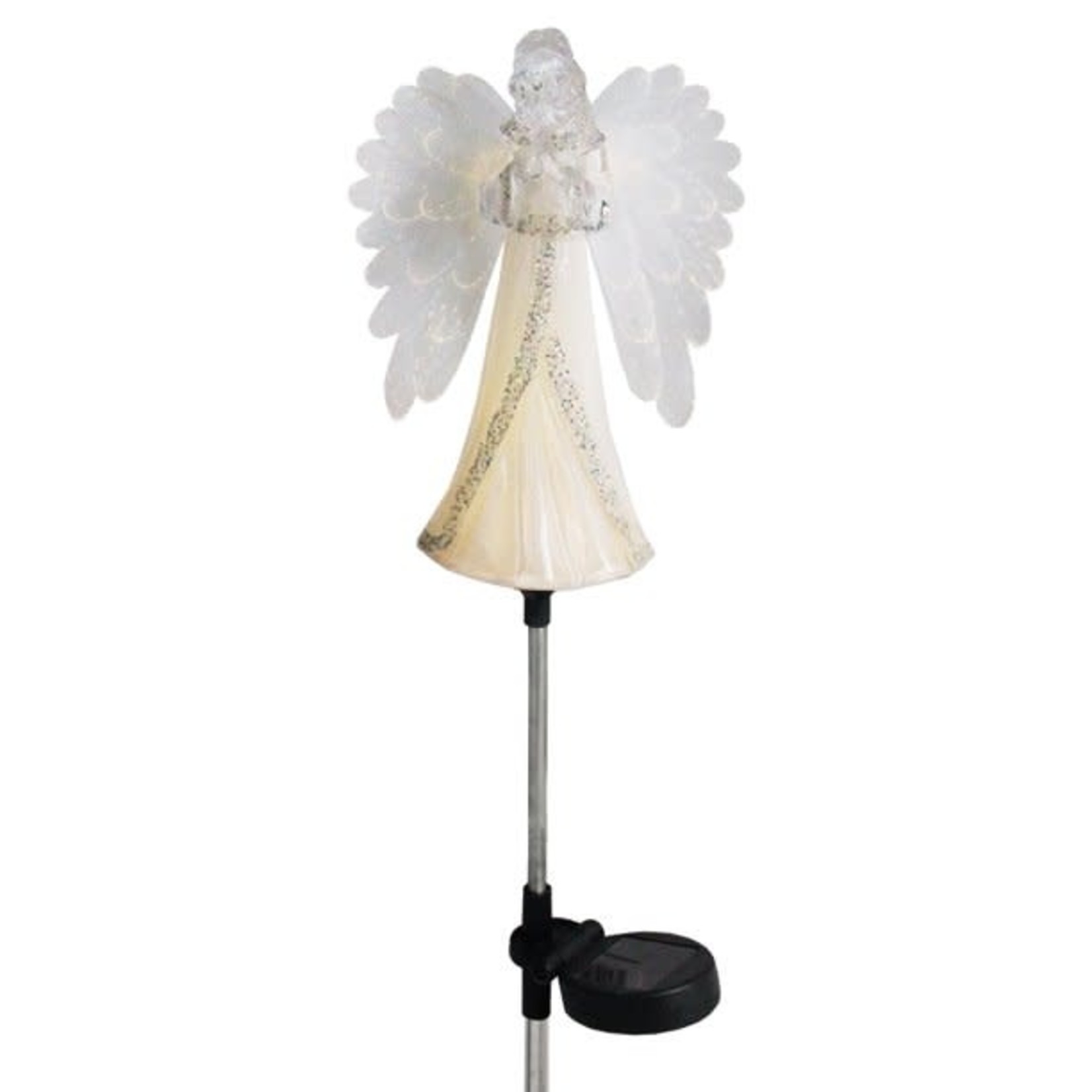 Solar Fiber Optic Angel Yard Stake - A Gathering Place