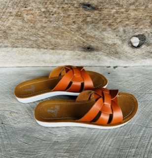 Corkys Cognac Rouge Sandals - A Gathering Place