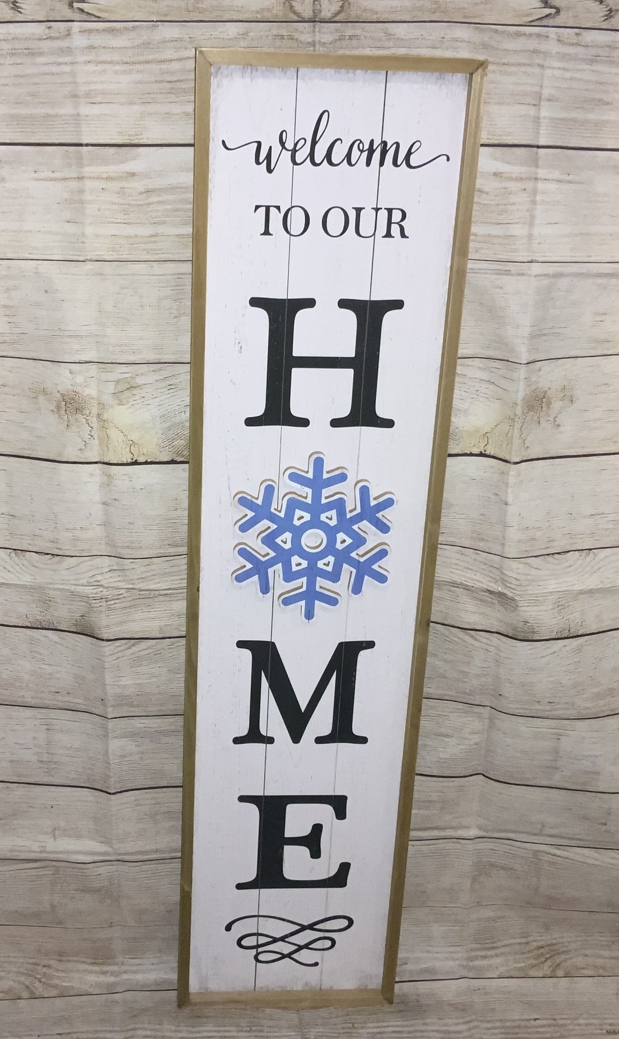 Wood Porch Sign w/Seasonal Icons - A Gathering Place