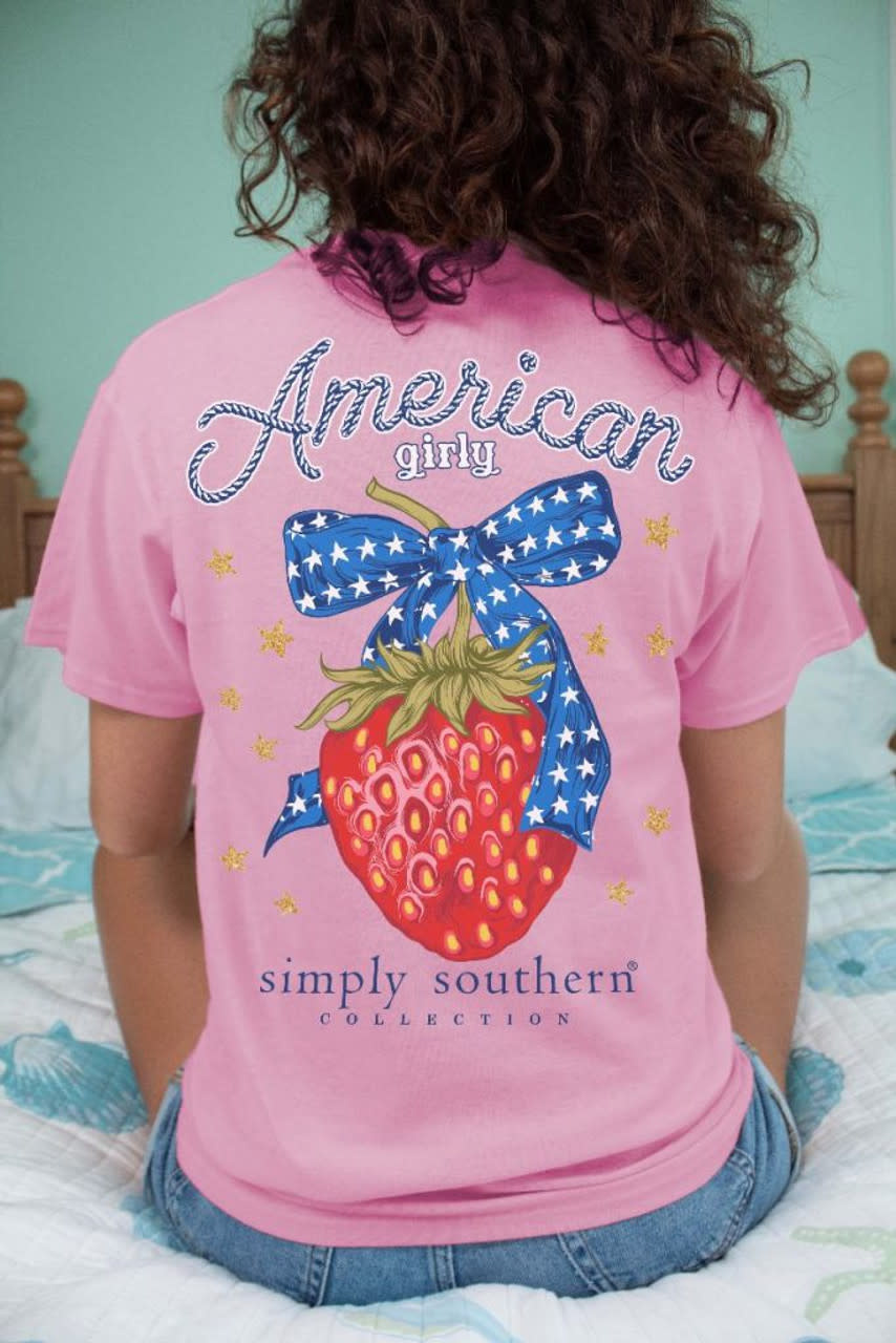 Simply Southern American Girly T-Shirt - A Gathering Place