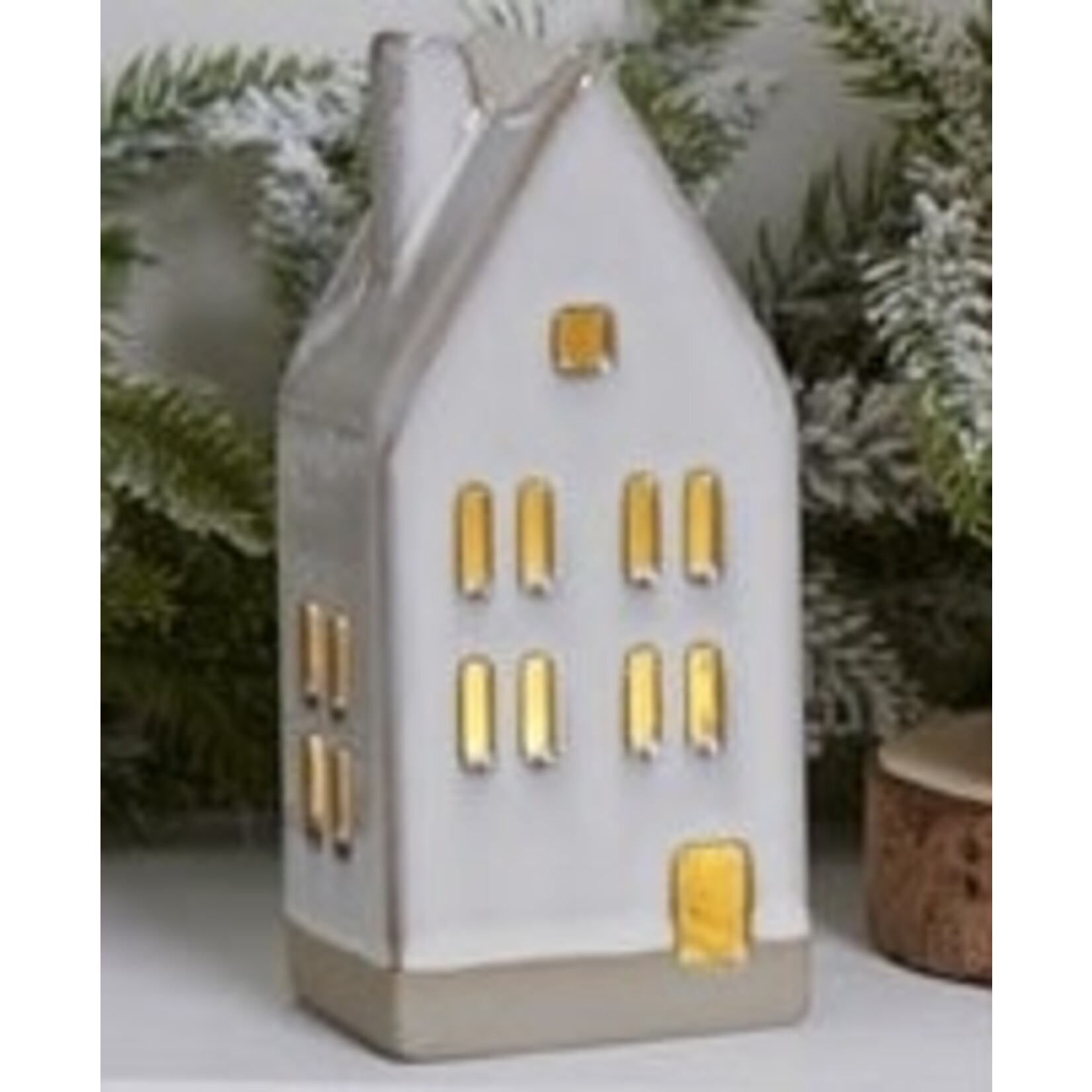 Ceramic Lighted House - A Gathering Place