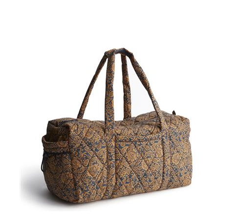 Vera Bradley Large Original Duffel Lotus Montage Roasted Pecan - A ...