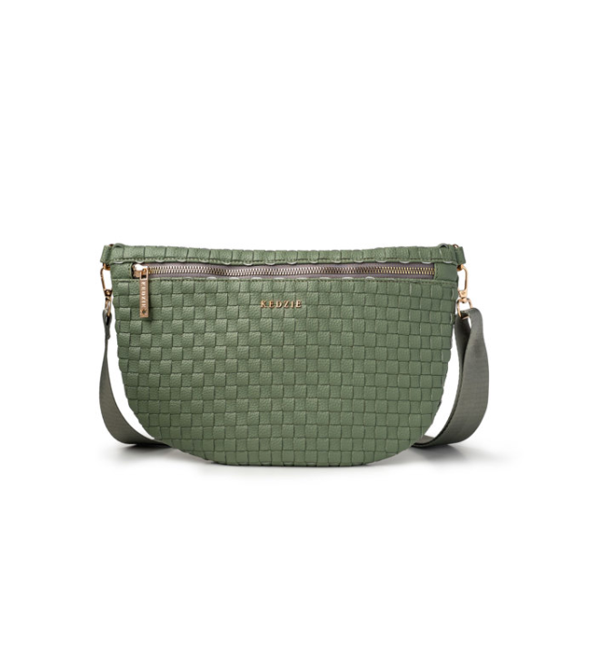 Kedzie Terrace Woven Crossbody Green - A Gathering Place