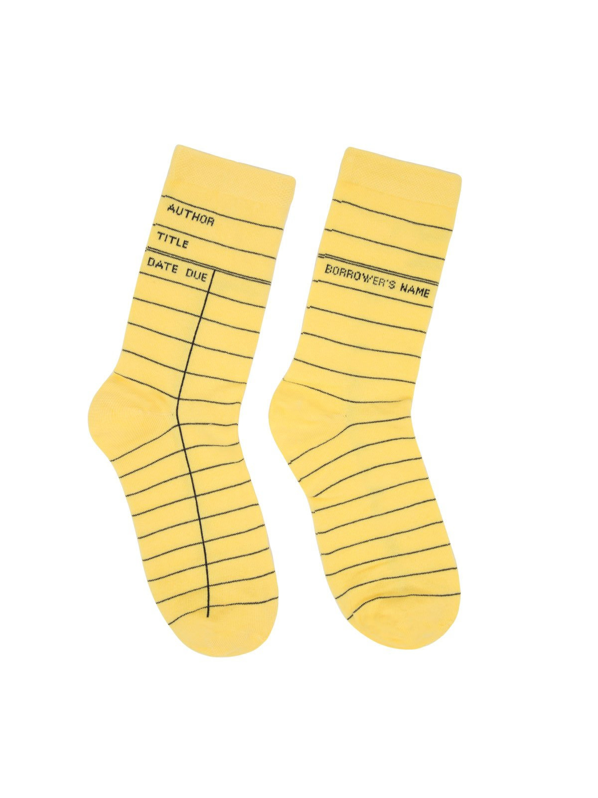 Library Card Socks - Adult - Bookmark, The Library Store