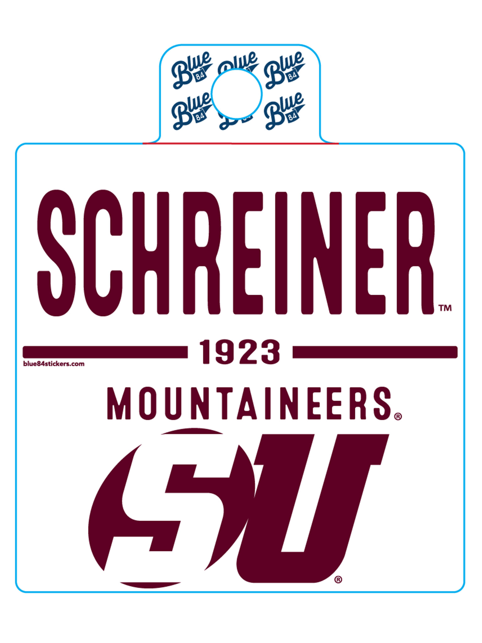 Blue 84 Schreiner Patrician Sticker - Schreiner Outfitters Campus ...