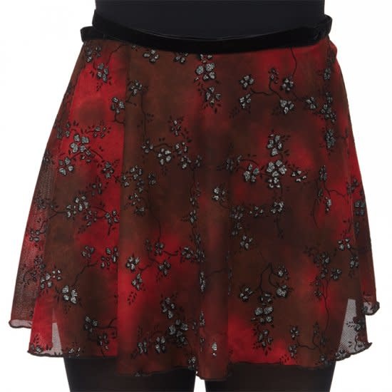 Dasha Designs 4390Rd Burnout Wrap Skirt - MK Dancewear