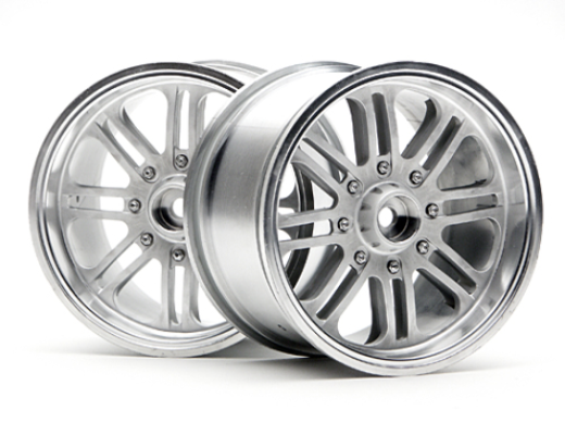 HPI Truck 8 Spoke Wheel Matte Chrome 83X - Rory’s Hobby House