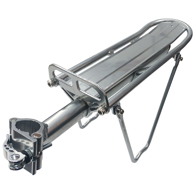 DAMCO REAR RACK ON SEAT POST Q/R (SILVER) - HIGHLANDS BIKES
