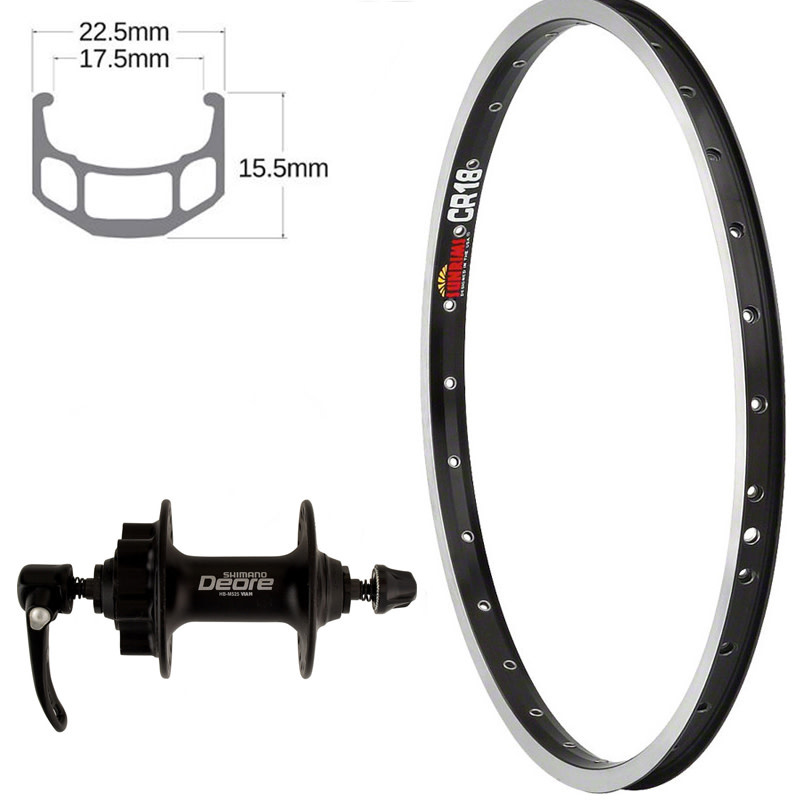 SUN RIMS SUN 26" CR-18 DISC BLACK26" DISC WHEELS - HIGHLANDS BIKES