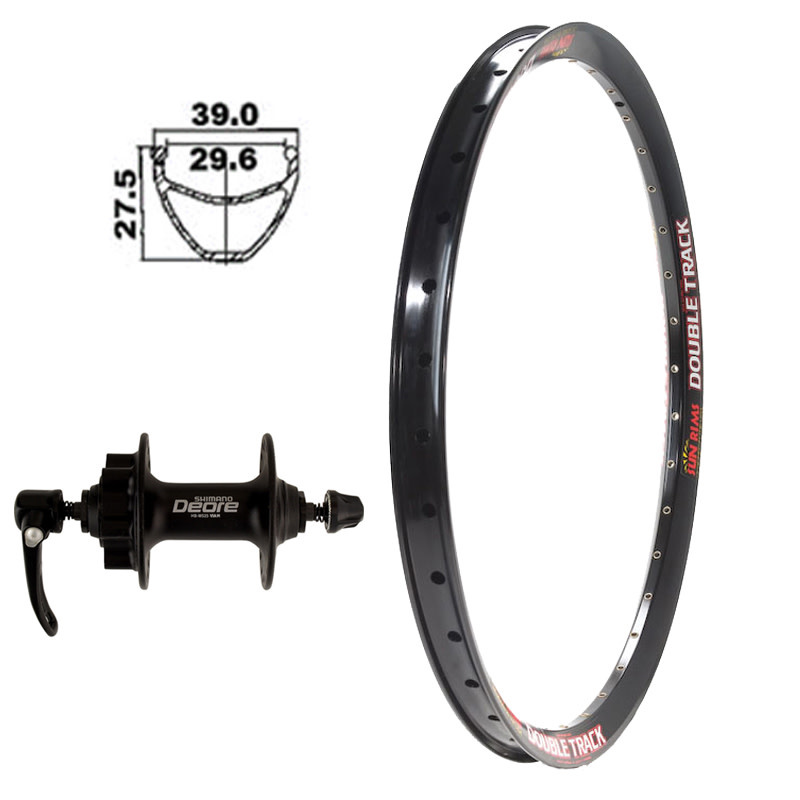 SUN RIMS SUN 26" DOUBLE TRACK BLACK26" DISC WHEELS - HIGHLANDS BIKES