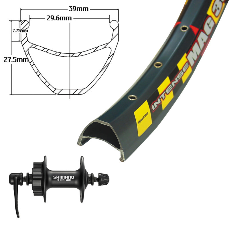 SUN RIMS SUN 26" INTENSE MAG30 DISC BLACK26" DISC WHEELS - HIGHLANDS BIKES