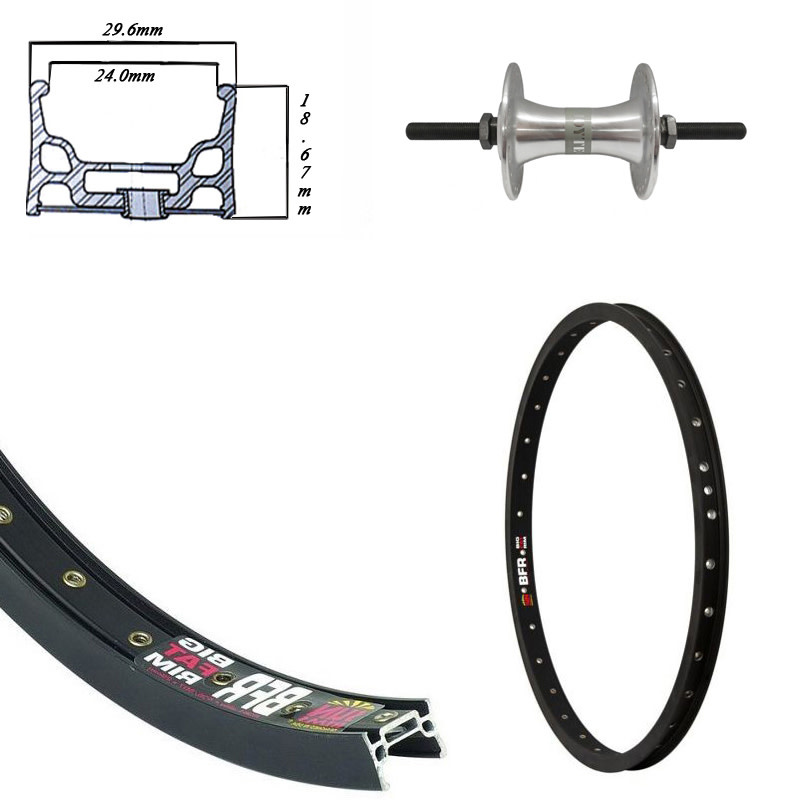 SUN RINGLE SUNringlE 20" B.F.R. BLACK (3/8'' AXLE)BMX WHEELS ...