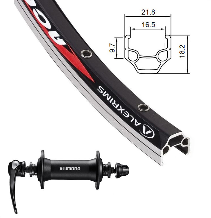 ALEXRIMS ALEXRIMS700C ACE-18 BLACK700C HYBRID WHEELS - HIGHLANDS BIKES