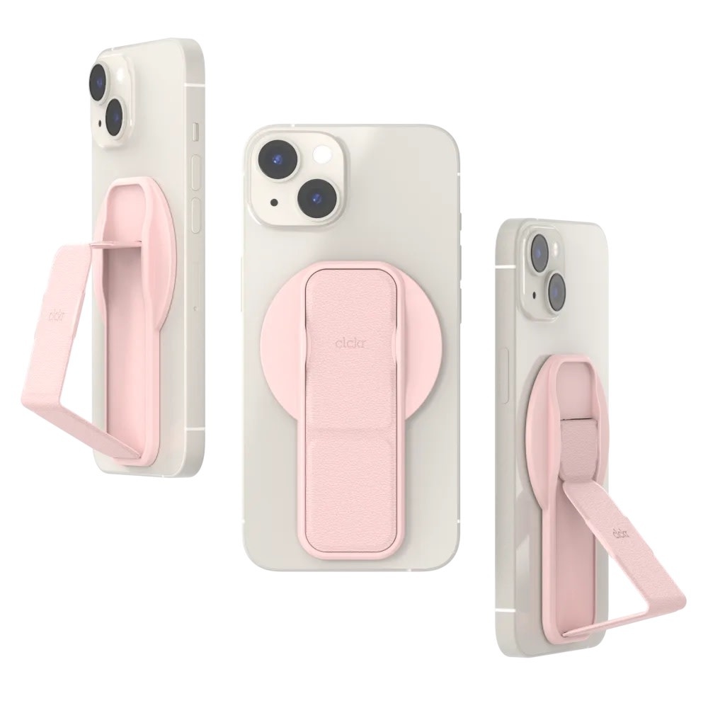 CLCKR Compact MagSafe Stand and Grip - Pink - Gadget Zone