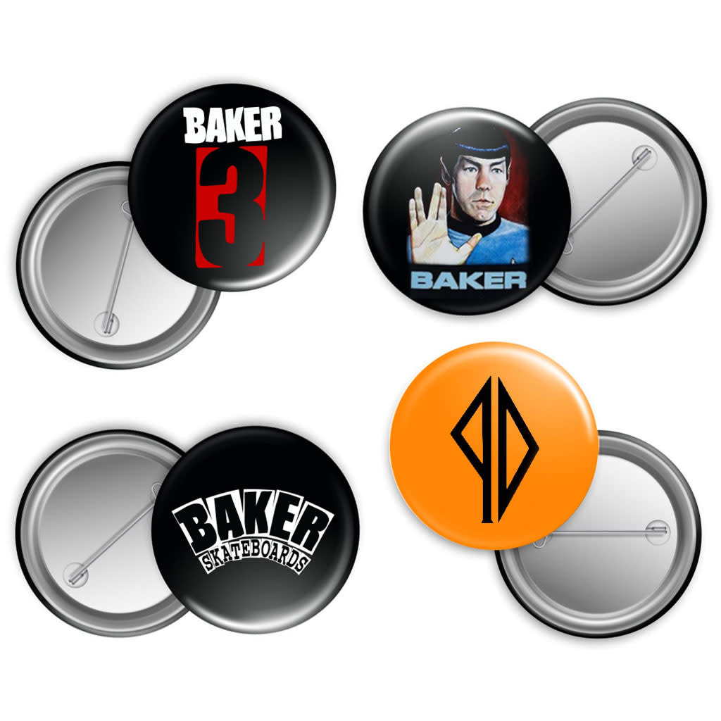Baker Baker 3 Button 4 Pack - Escapist