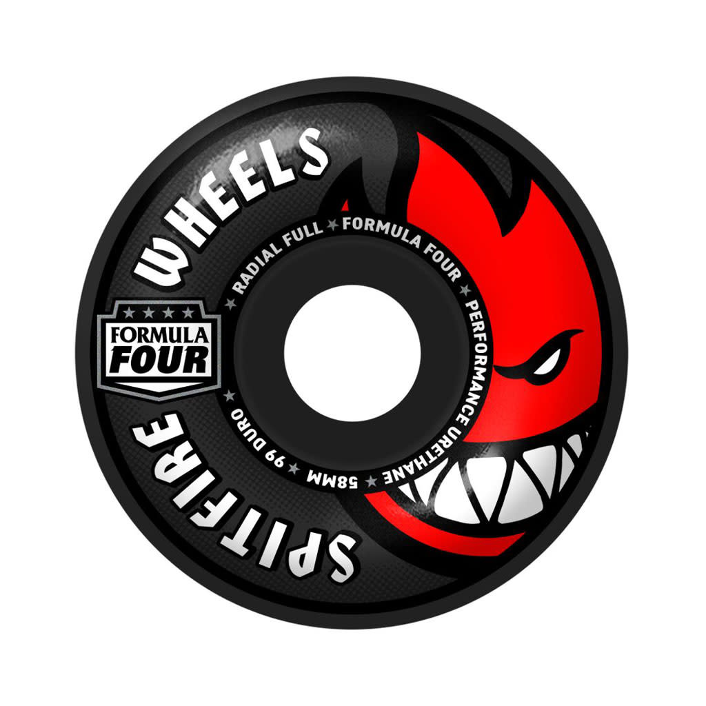 Spitfire Spitfire Formula Four Radial Full 99A Wheels Black - Escapist