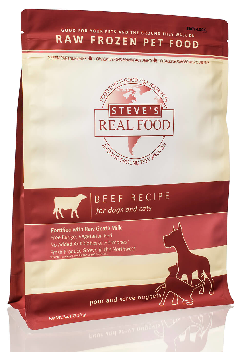 Steve's Real Food Frozen Beef Nuggets - Skilos, A Family Pet Store