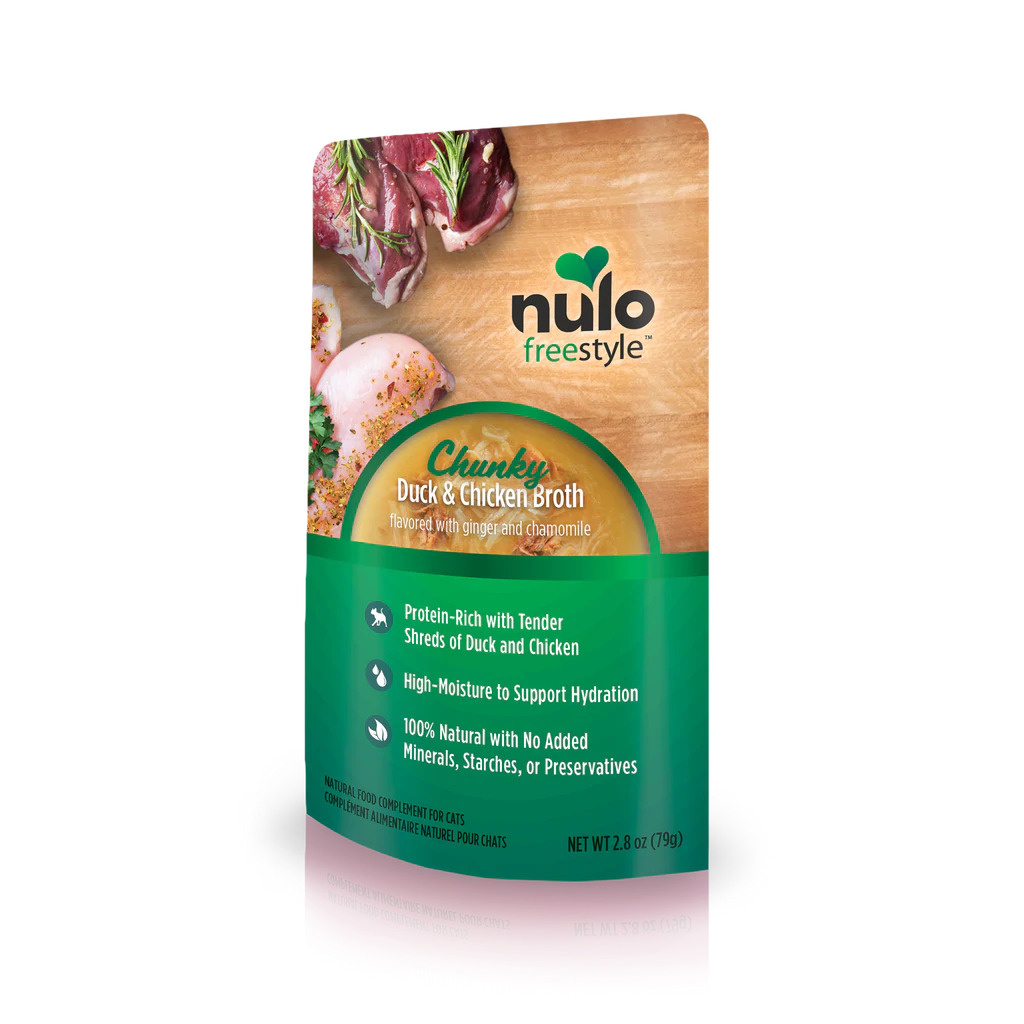 Nulo Freestyle Chunky Grain Free Duck & Chicken Broth - Skilos, A ...
