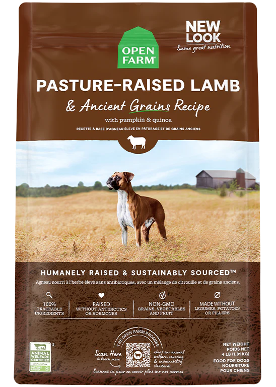 Open Farm Pasture-Raised Lamb & Ancient Grains Dry Dog Food - Skilos, A ...