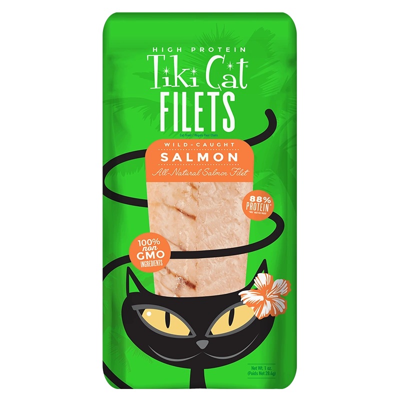 Tiki Cat Salmon Filet 1 oz - Skilos, A Family Pet Store