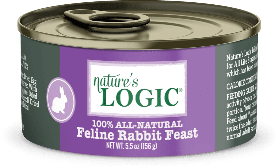 Nature's Logic 5.5oz Canned Wet Cat Food Rabbit - Skilos, A Family Pet ...